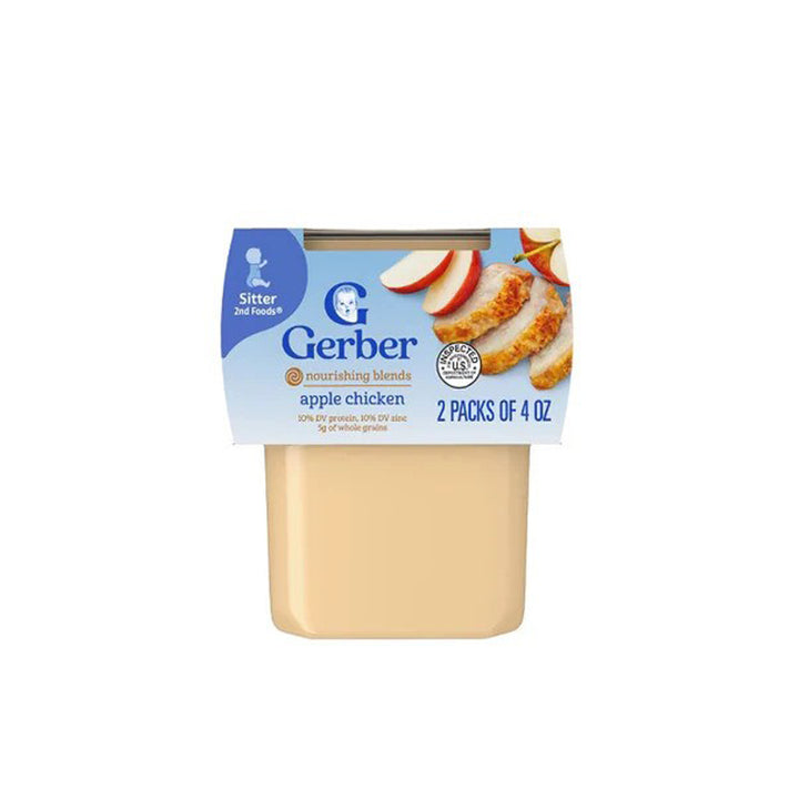 Gerber - Baby Food - Apple Chicken - 2 Packs of 226g – Fengany