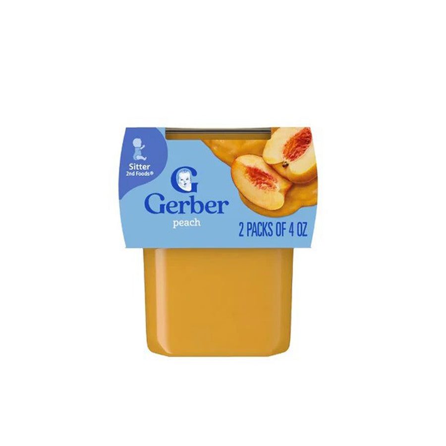 Gerber - Baby Food - Peach - 2 Packs of 226g – Fengany